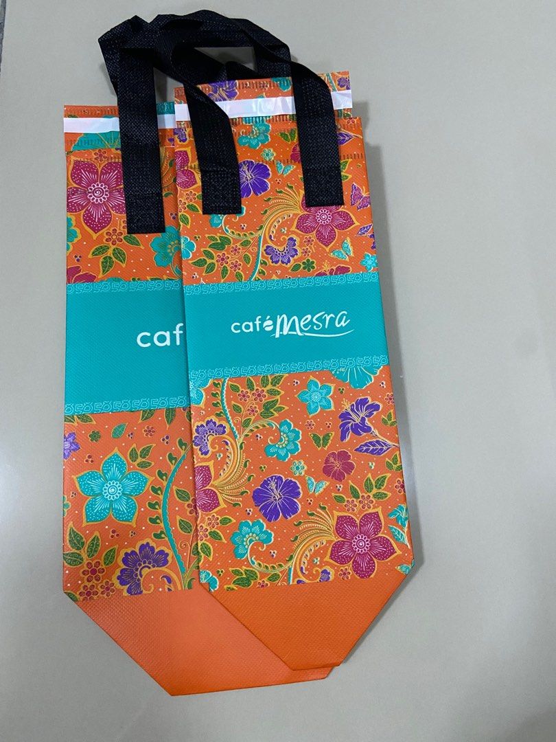 Cafe Mesra cooler paper bag - Limited Edition (2 pcs), Furniture & Home ...