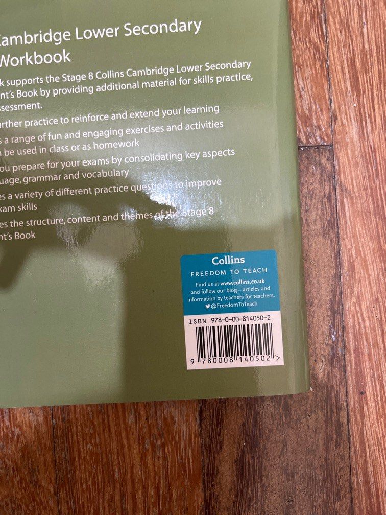 cambridge lower secondary english stage 8 student book collins, Hobbies & Toys, Books ...