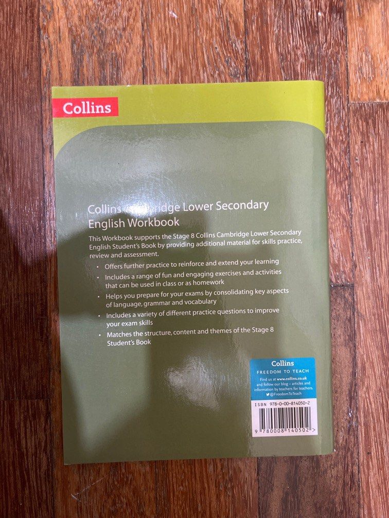 cambridge lower secondary english stage 8 student book collins, Hobbies & Toys, Books ...