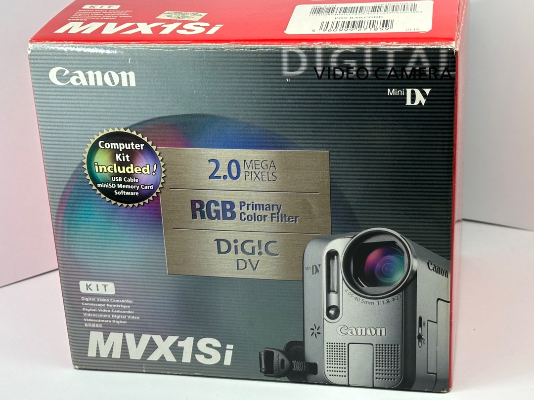 CANON MVX1Si E Camcorder Mini DV Handycam, Photography, Video Cameras ...