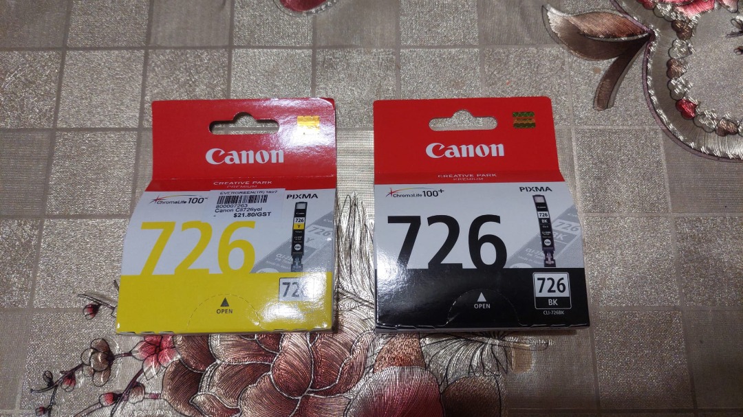 [Super Cheap Already] Authentic Canon Pixma Printer 726 Ink Cartridges ...