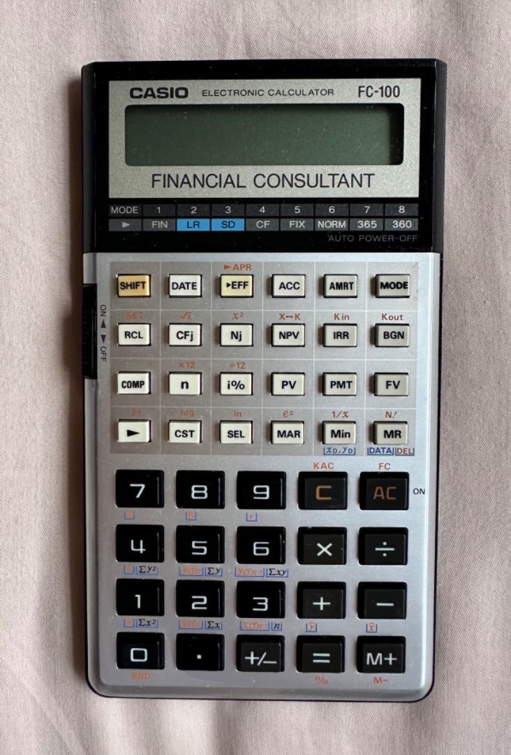 CASIO FINANCIAL CALCULATOR FC100, Computers & Tech, Office & Business ...