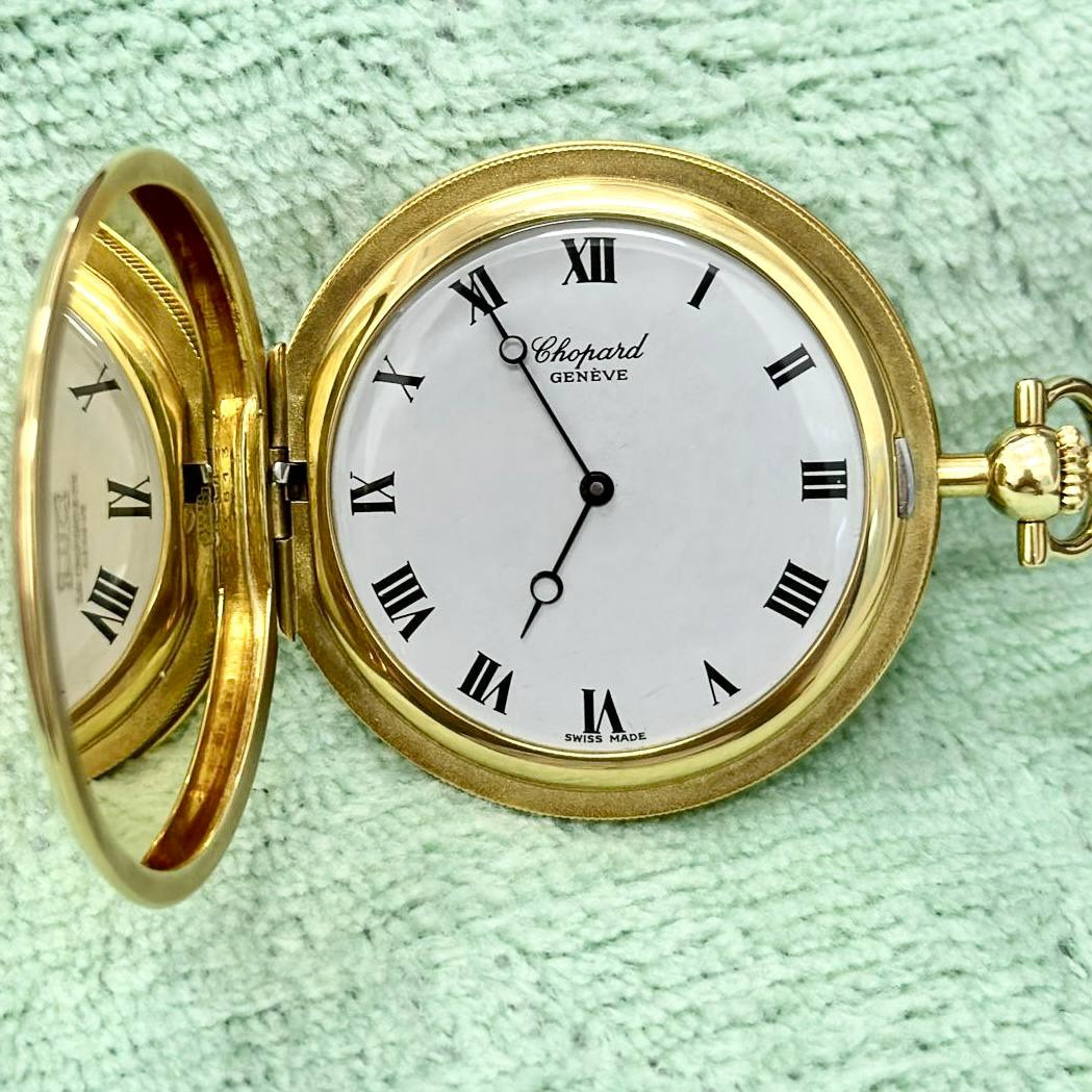 Chopard LUC 18K Yellow Gold Manual Winding Pocket Watch Ref 3014 ...
