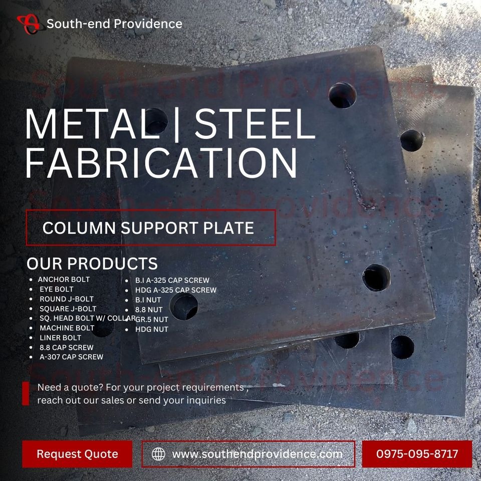 Column Support | Base Plate for Anchoring | Flat Supporting Plate | I ...