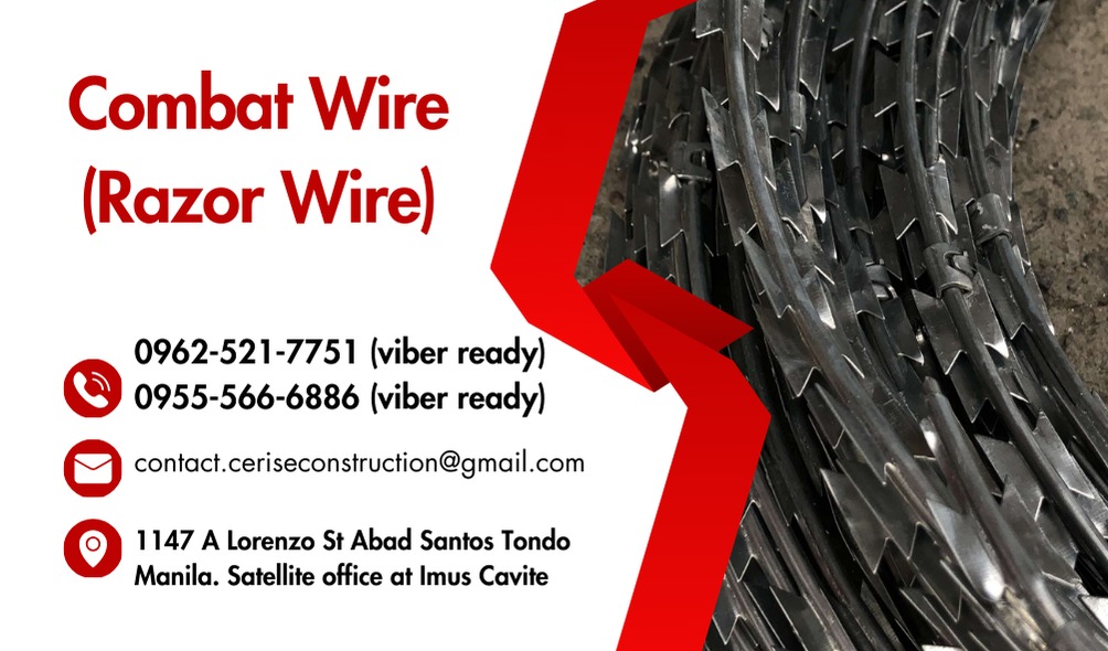 Combat Wire (Razor Wire), Commercial & Industrial, Construction Tools ...