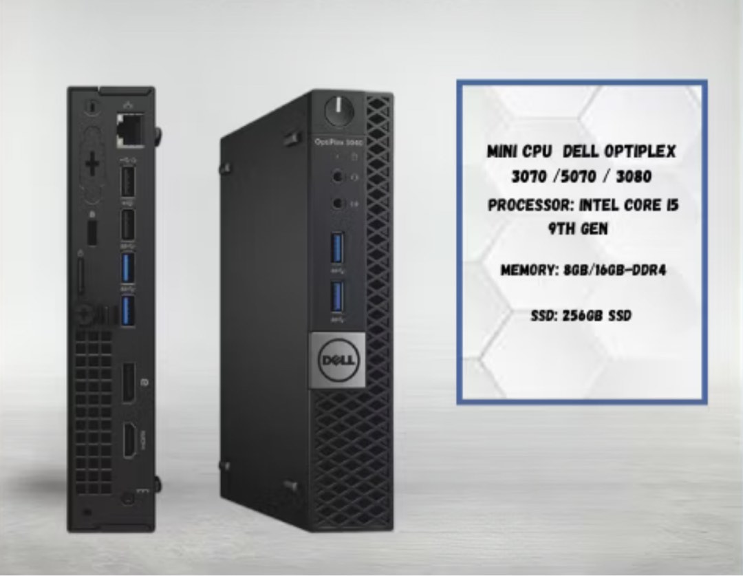 Dell Mini PC OPTIPLEX Intel I5 9th gen/ i5 8th gen / 16gb/8gb Memory ...