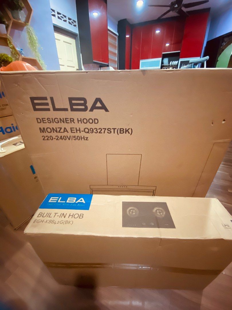 Elba Hob and Hood fullset, TV & Home Appliances, Kitchen Appliances ...