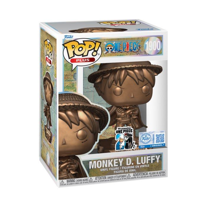 Funko Pop! Plus: One Piece - Monkey D. Luffy (Bronze) 25th Anniversary ...