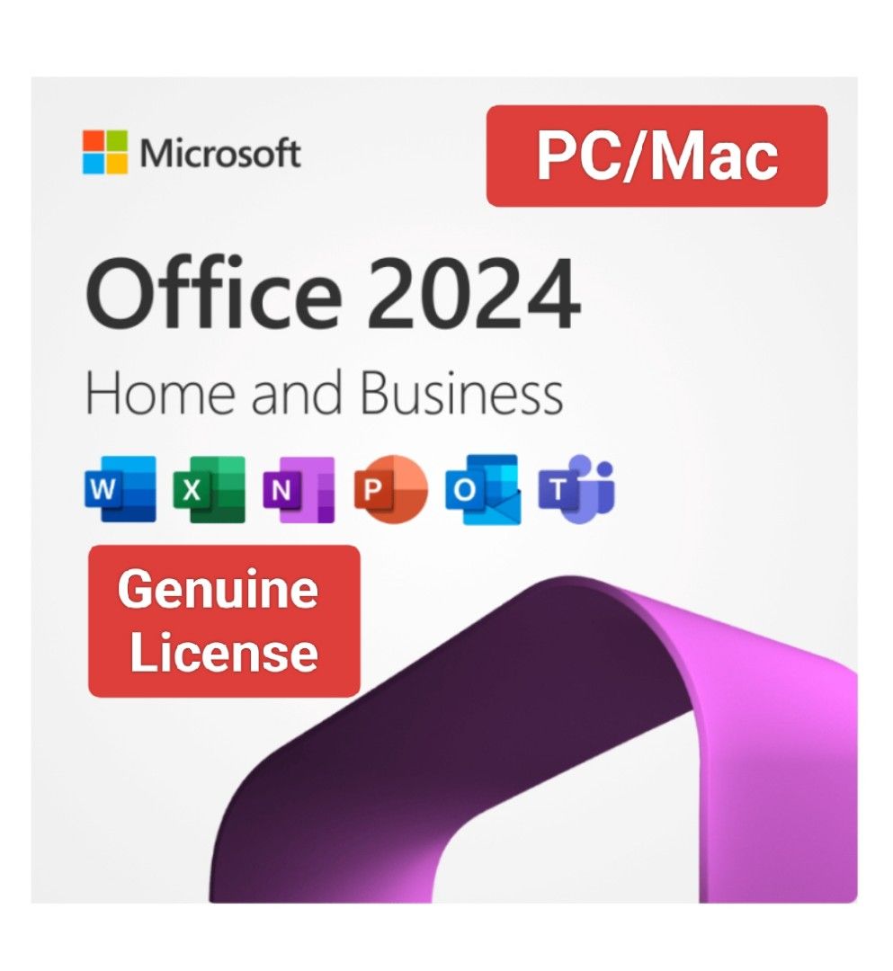 2024 Genuine Commerical Microsoft Office Home and Business 2024/ Office ...