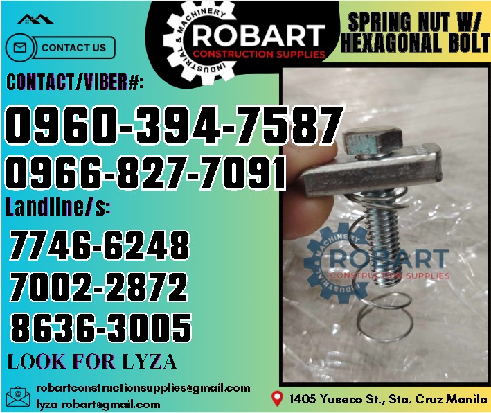 GI Spring Nut w/ GI Hexagonal Bolt, Commercial & Industrial ...