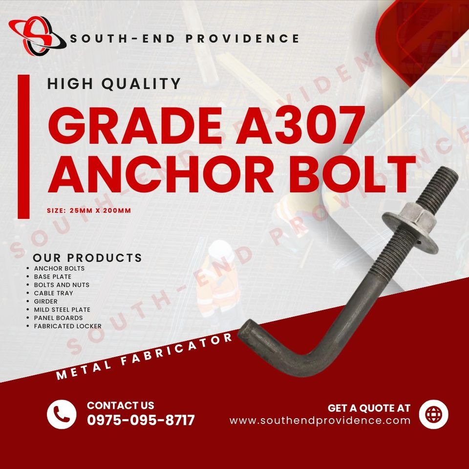 Grade A307 Anchor Bolt 25mm x 200mm | Base Plate Bolts | J Bolt ...