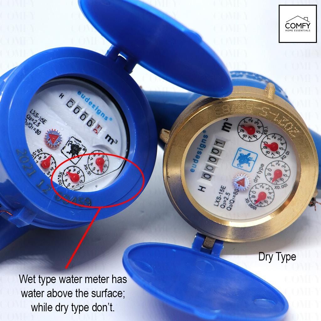 HEAVY DUTY Brass Body/Brass Plated/PVC Water Meter Household Sub Meter ...
