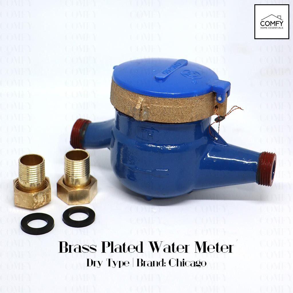 HEAVY DUTY Brass Body/Brass Plated/PVC Water Meter Household Sub Meter ...
