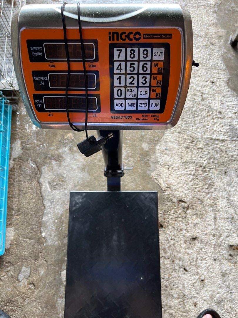 Ingco Weighing Scale, Health & Nutrition, Health Monitors & Weighing ...