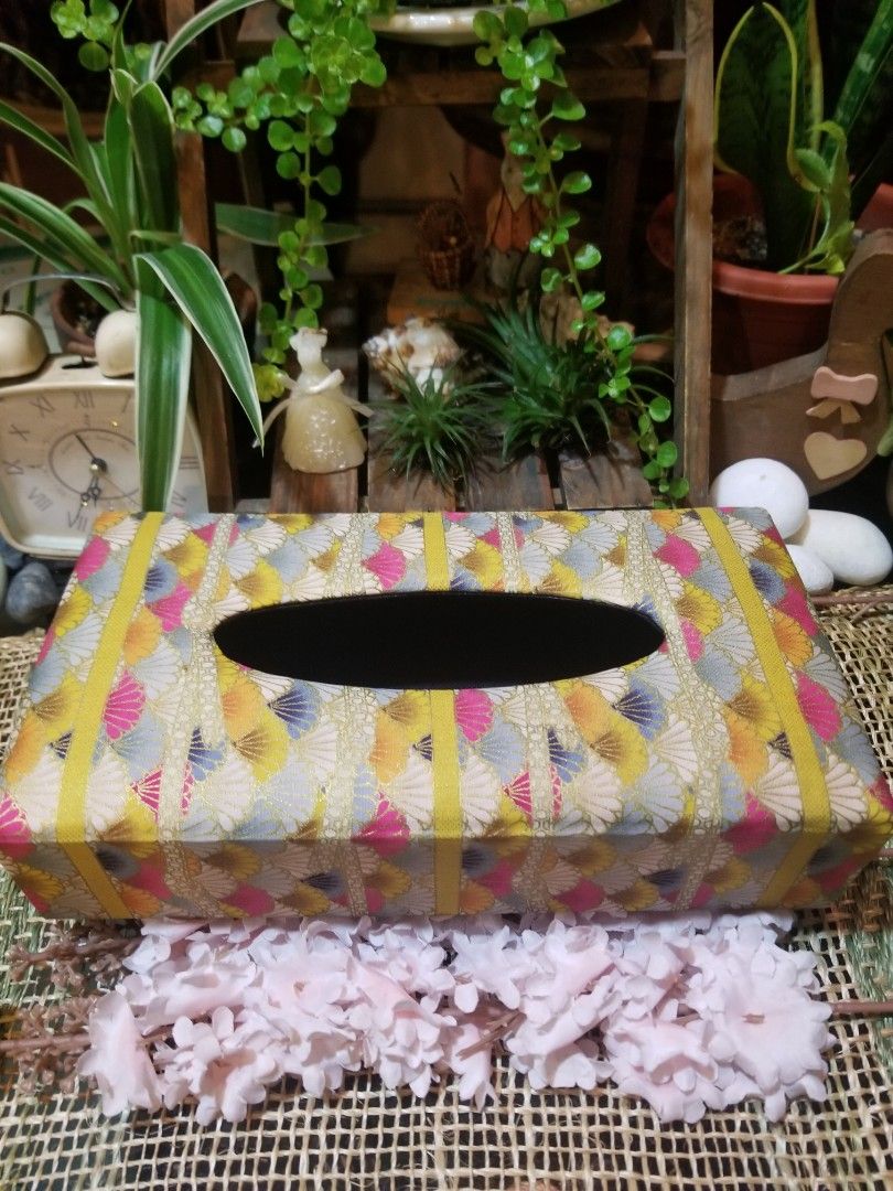 Japan Kimono Design Tissue box Cover, Furniture & Home Living, Home ...