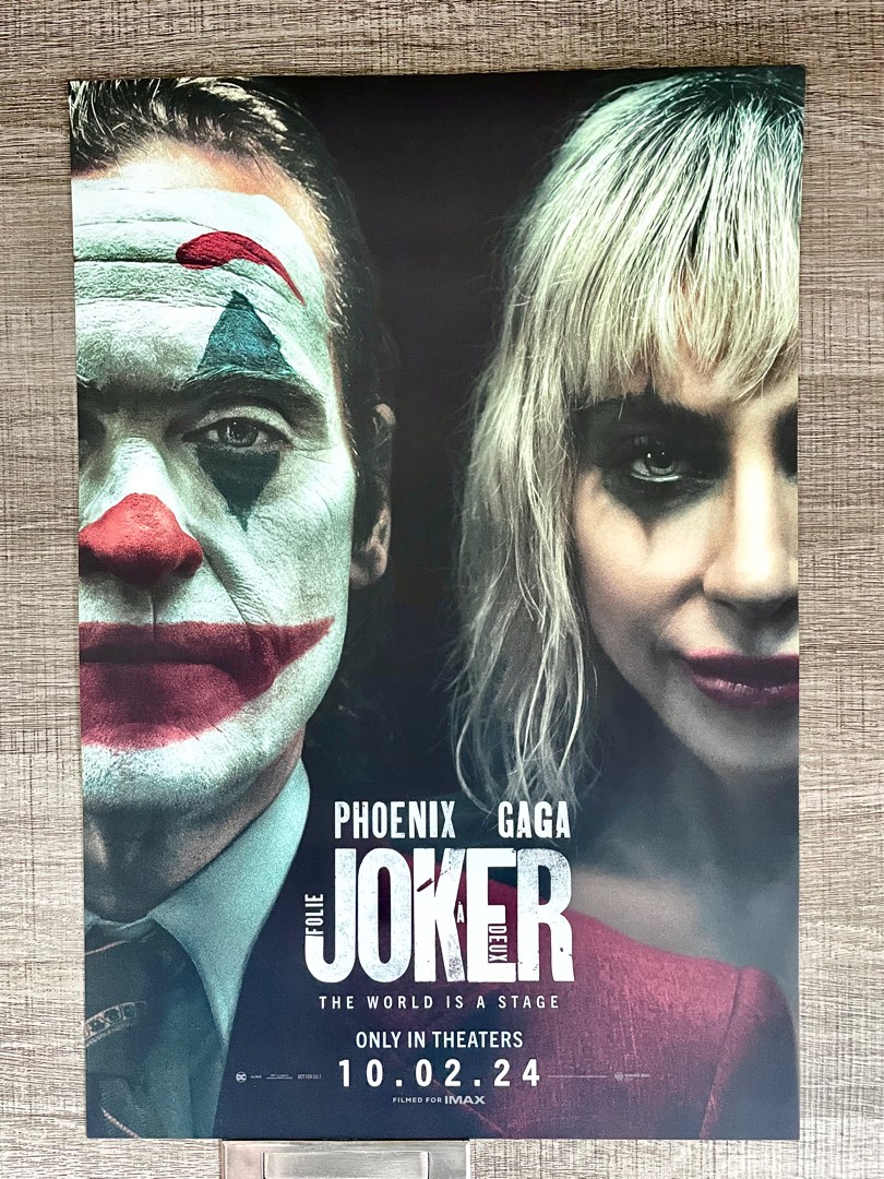 Joker : Folie à Deux A3 size movie poster 小丑2 雙瘋 Joker2 電影紀念珍藏 戲院限定 限量A3 電影海報 Batman superman DC ...
