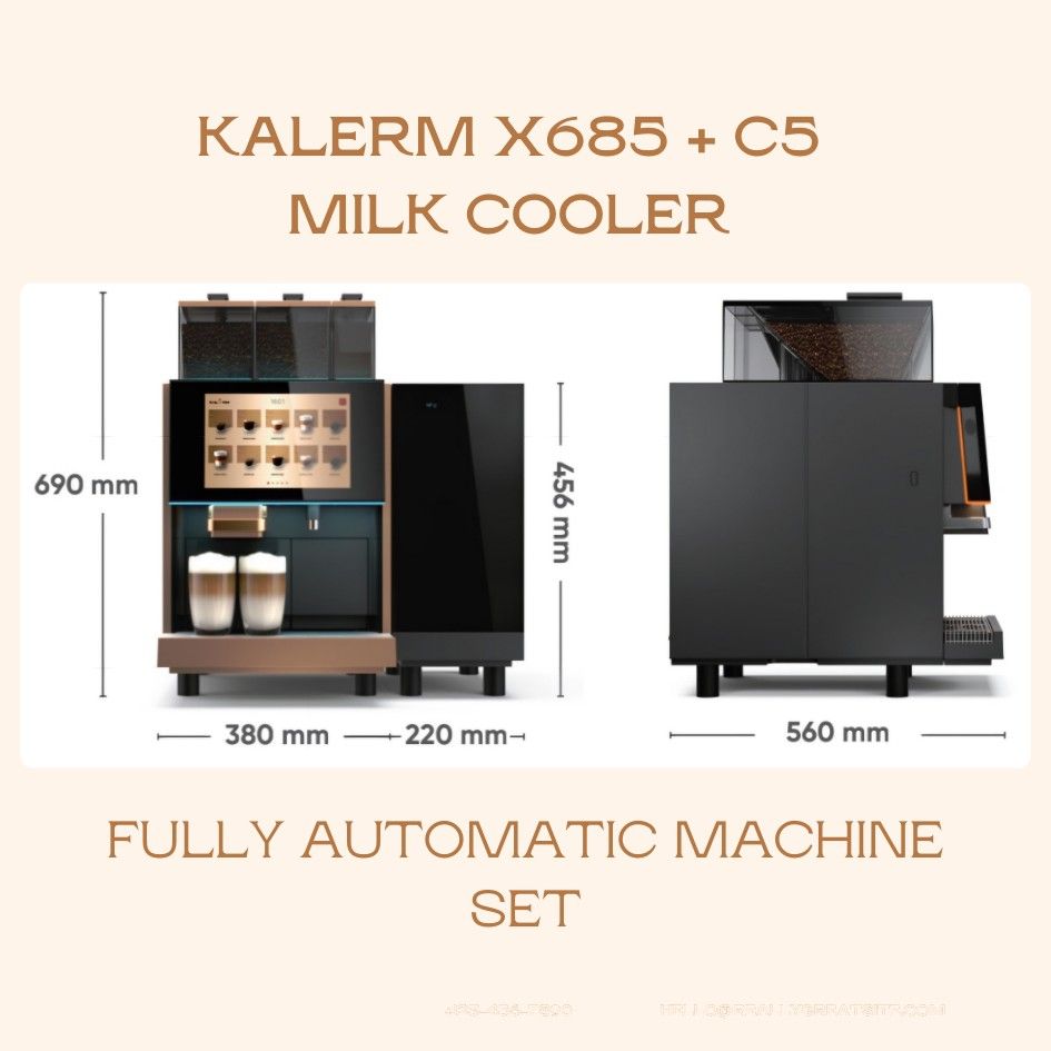 KALERM X685 + C5 Milk Cooler (No-Fuss Purchase: 1-Year Warranty Provided by The Original Vendor ...