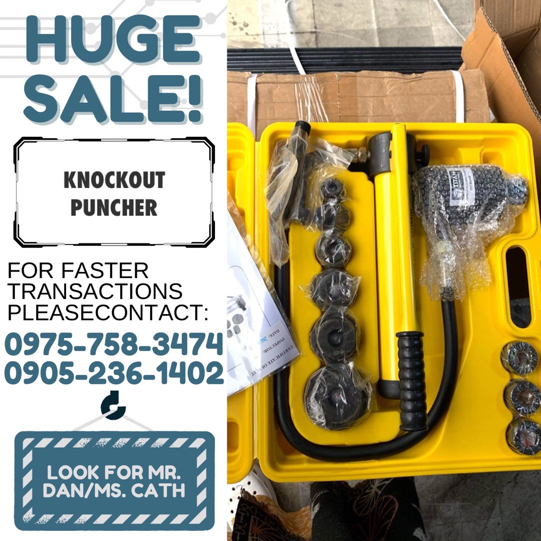 Knockout Puncher, Commercial & Industrial, Construction Tools ...