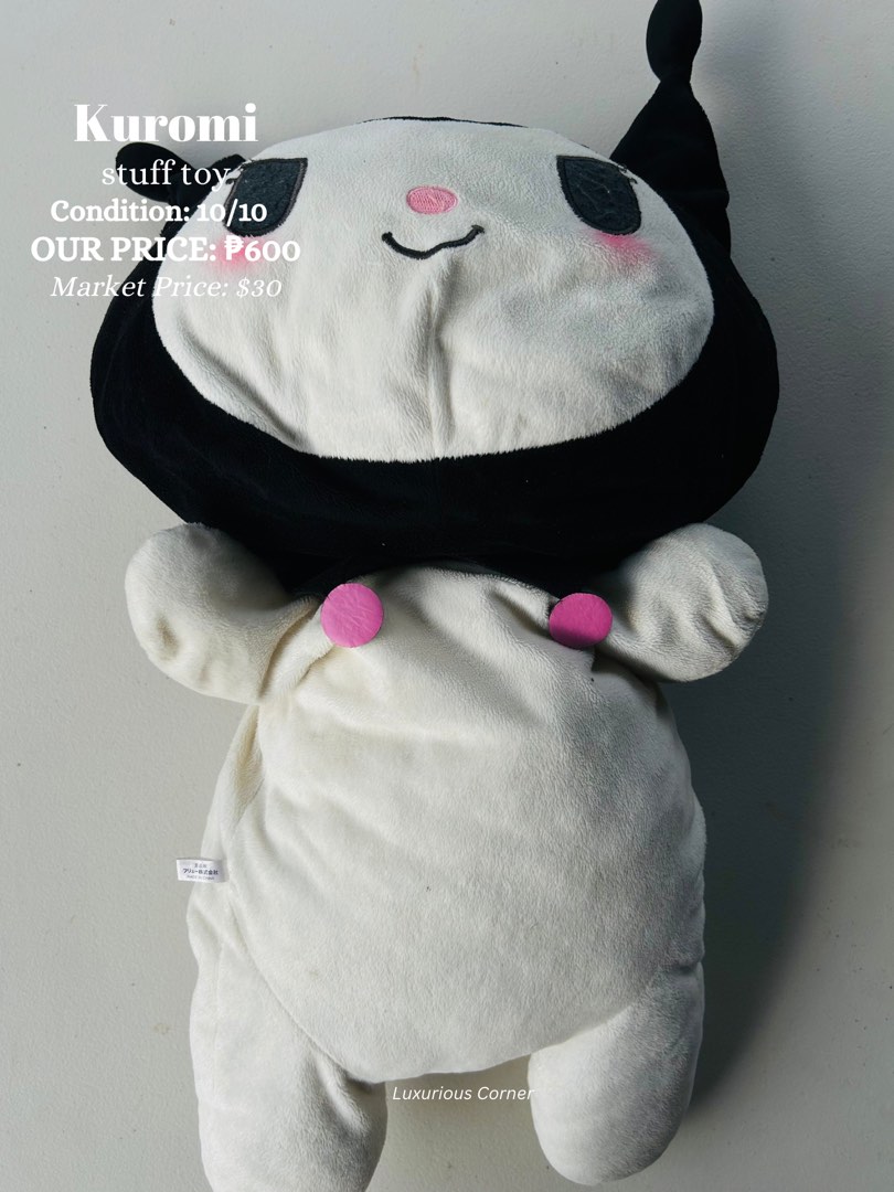 Kuromi Stuff Toy, Hobbies & Toys, Toys & Games on Carousell