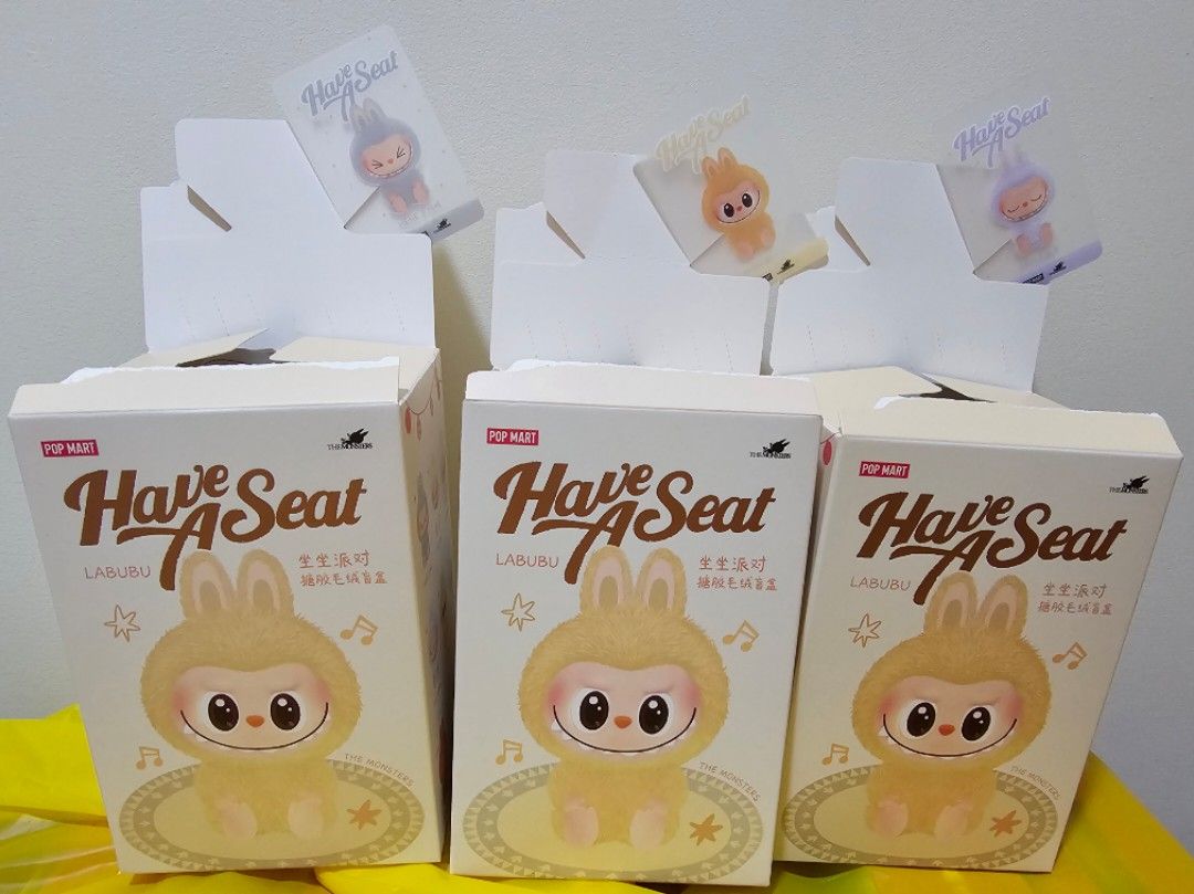 Labubu Have a Seat / Labubu v2, Hobbies & Toys, Toys & Games on Carousell