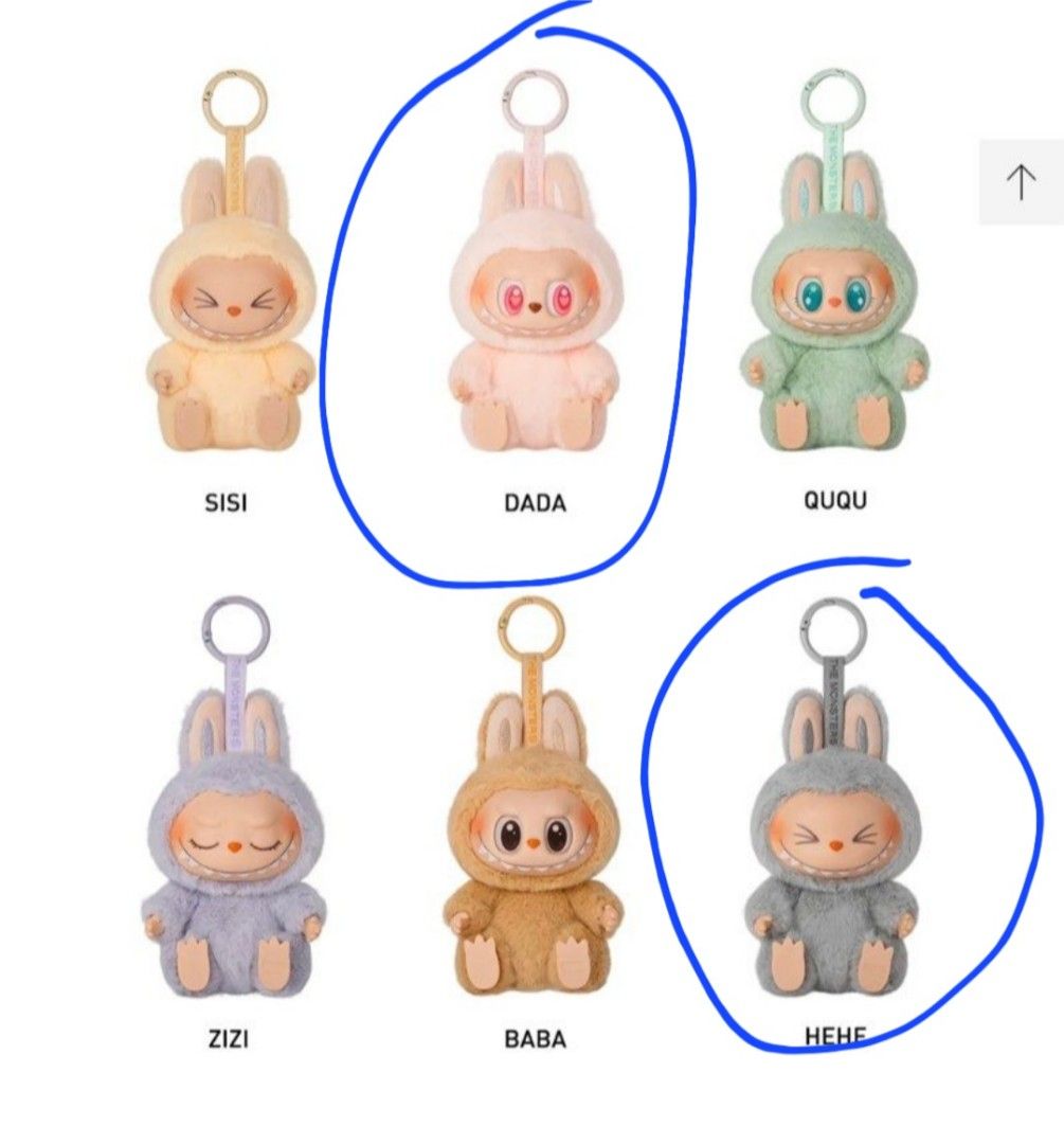 Labubu V2 Dada and Hehe, Hobbies & Toys, Toys & Games on Carousell