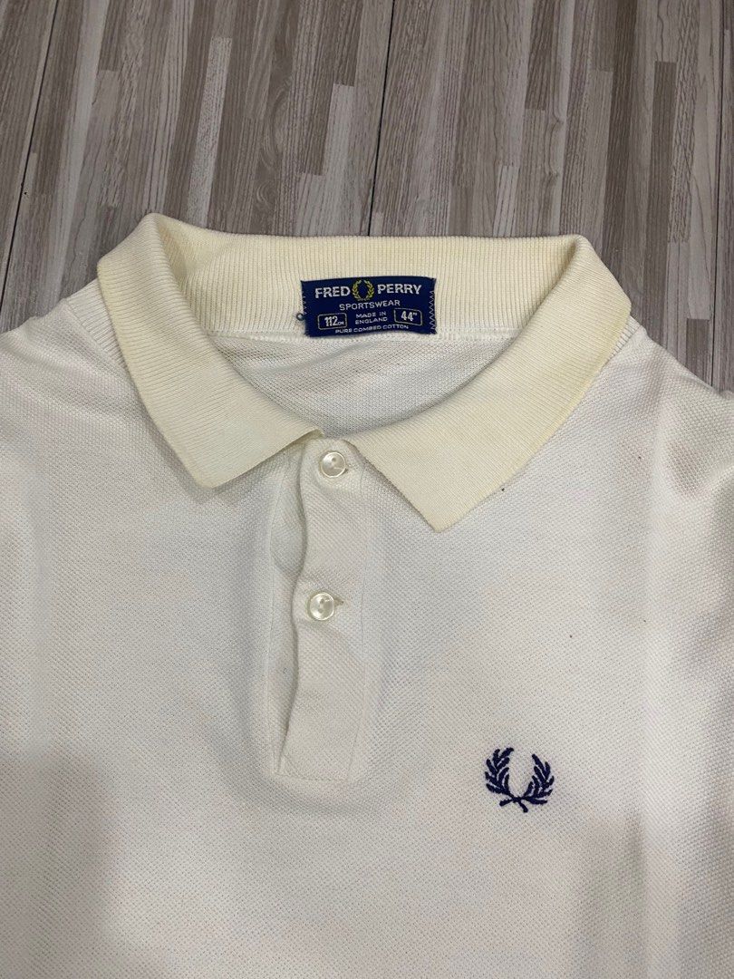 Made in England Original Fred Perry Long sleeve Polo shirt, Men's ...