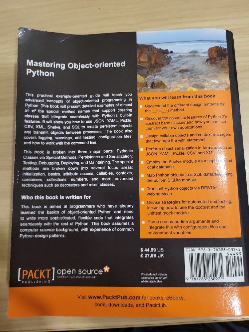 Mastering Object Oriented Python, Hobbies & Toys, Books & Magazines ... Mastering Object Oriented Python, Hobbies & Toys, Books & Magazines ...