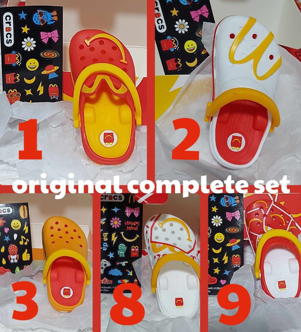Mc Donalds collab Crocs Happy Meal, Hobbies & Toys, Memorabilia ...