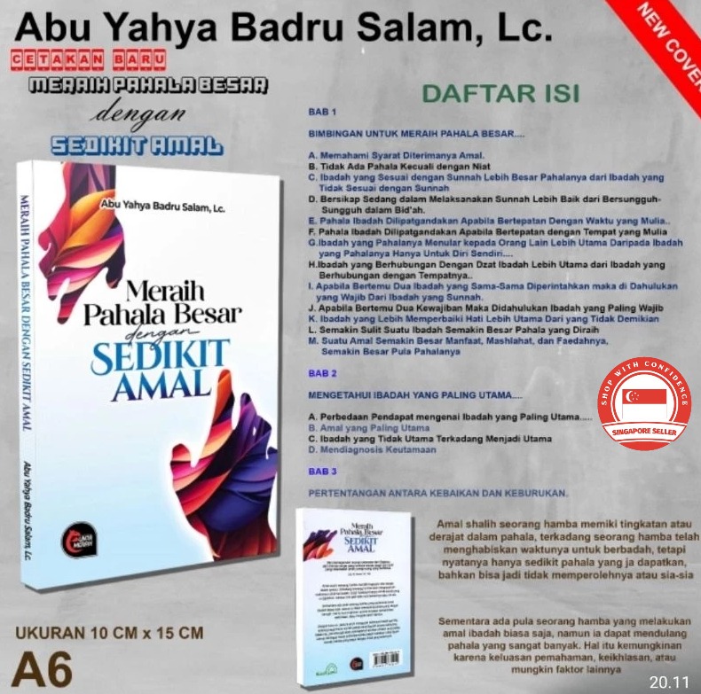 MERAIH PAHALA BESAR DENGAN SEDIKIT AMAL on Carousell
