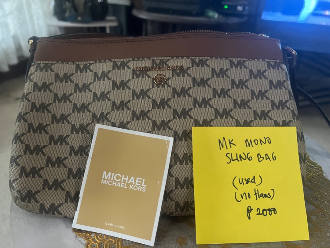 MK Mono Cross Body Bag, Women's Fashion, Bags & Wallets, Cross-body ...