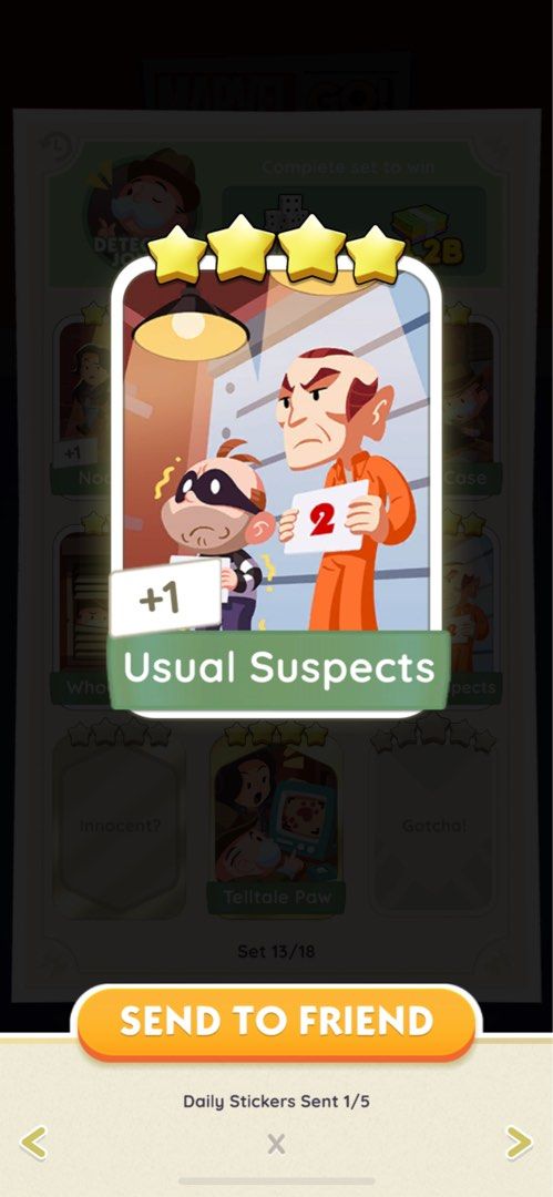 Monopoly Go Stickers Usual Suspects, Video Gaming, Video Games, Others ...