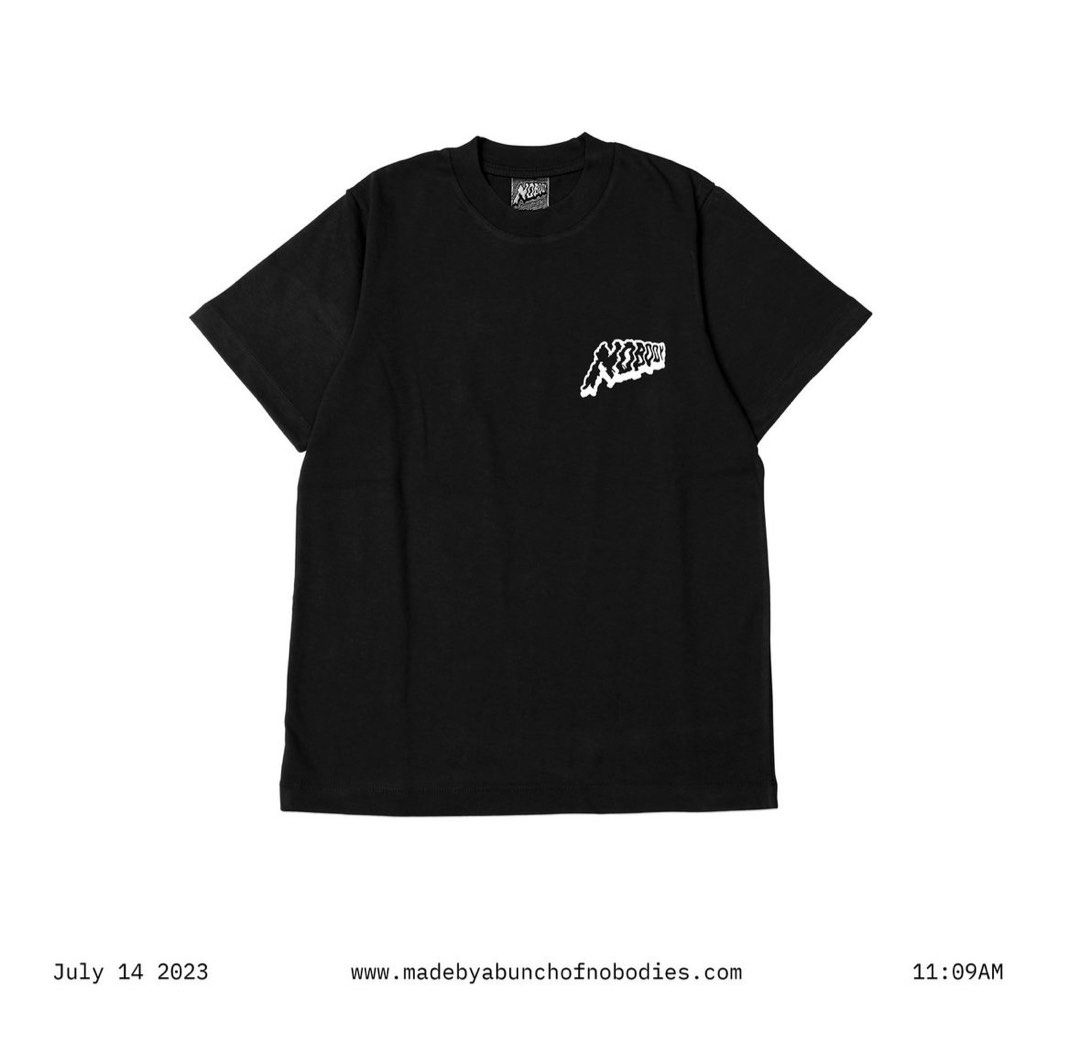Nobody Clothing - Black logo shirt, Men's Fashion, Tops & Sets, Tshirts ...