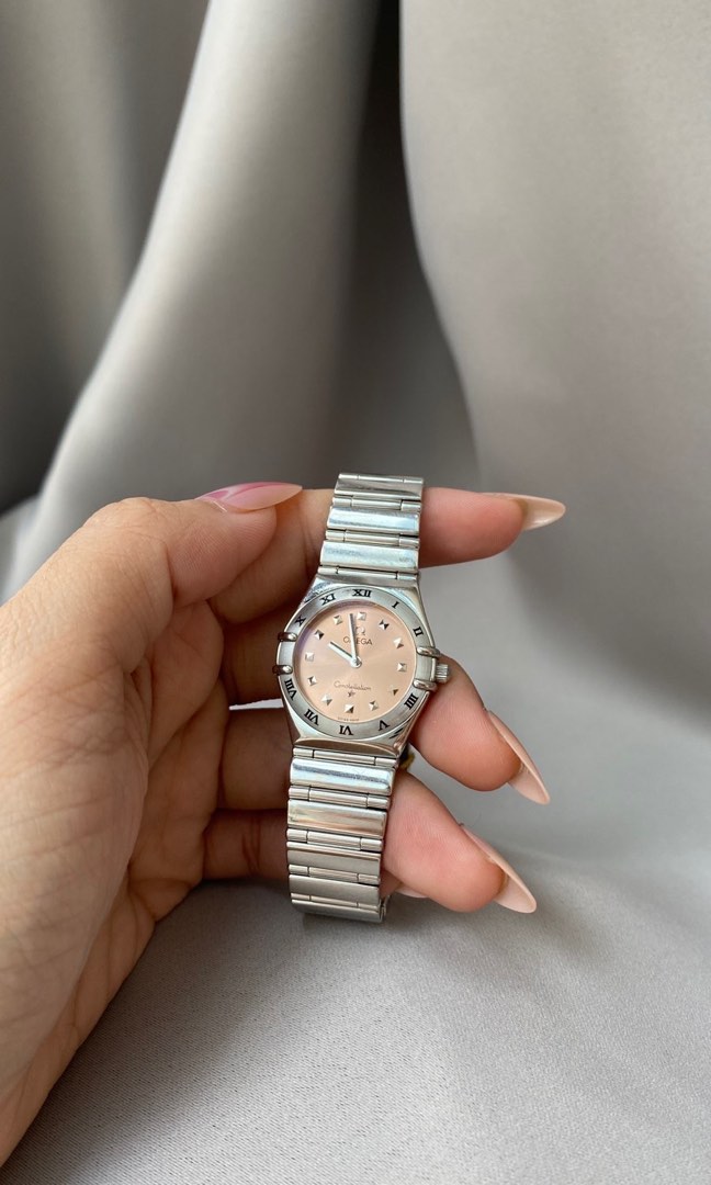 Omega constellation pink dial, Luxury, Watches on Carousell