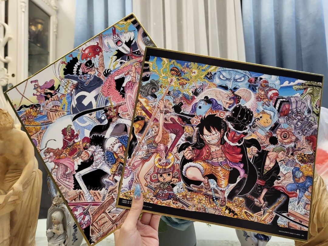 One Piece 2 Pcs. Large Shikishi Art Board Set, Hobbies & Toys ...