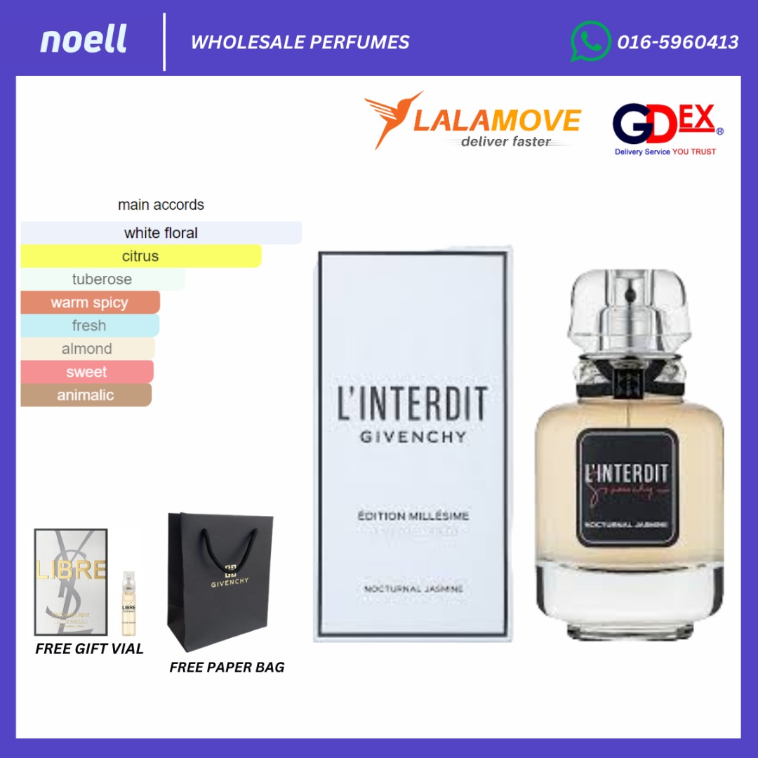 [ORIGINAL] AUTHENTIC READY STOCK GIVENCHY L’INTERDIT EDITION MILLESIME EDP 80ML PERFUME FOR ...