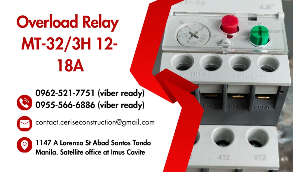 Overload Relay MT-32/3H 12-18A, Commercial & Industrial, Construction ...