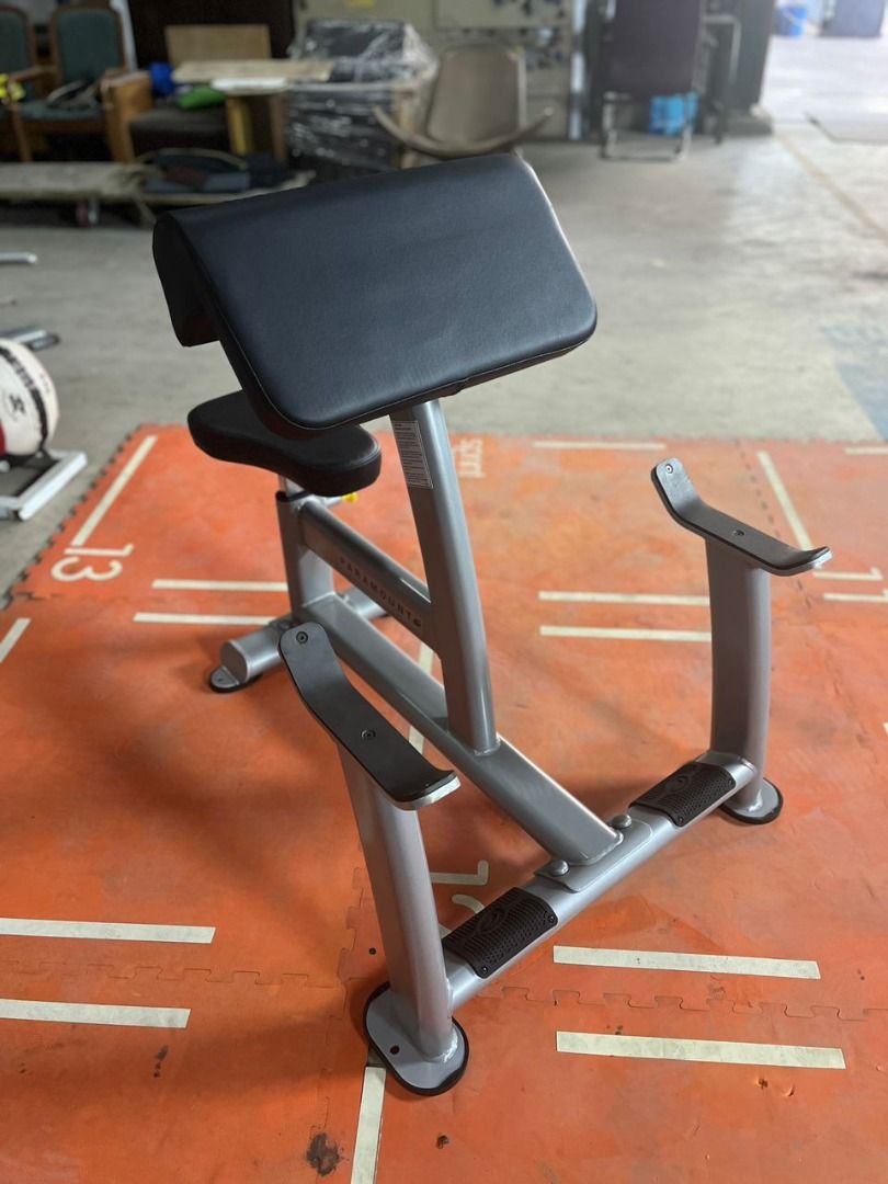 Paramount True Fitness Seated Bicep Preacher Curl Gym Equipment, Sports ...