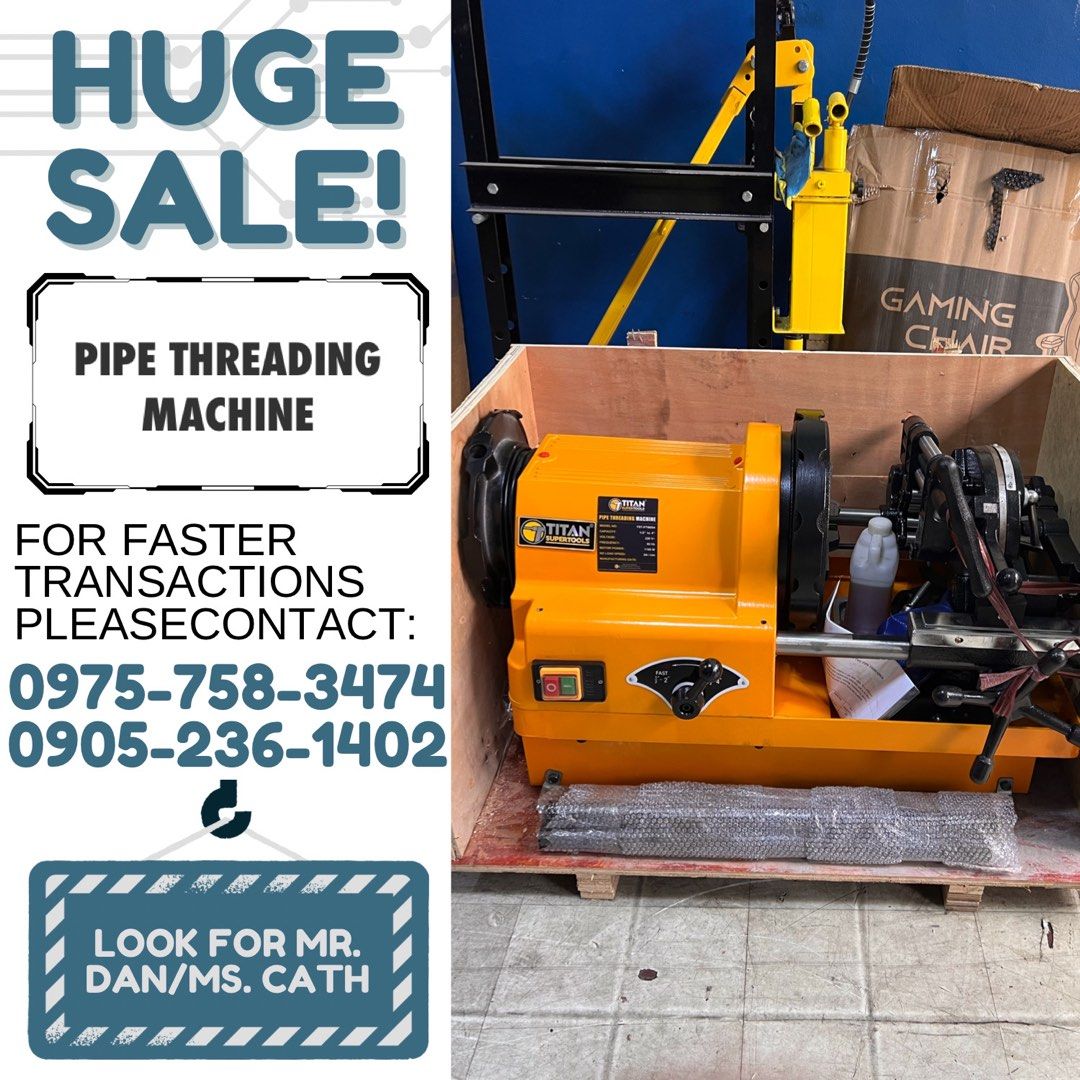 Pipe Threading Machine, Commercial & Industrial, Construction ...