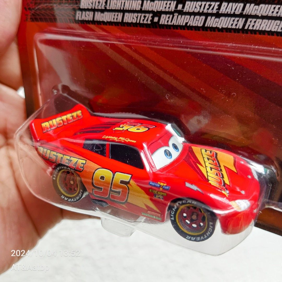 Pixar Cars RUSTEZE LIGHTNING McQUEEN die-cast vehicle, Hobbies & Toys ...