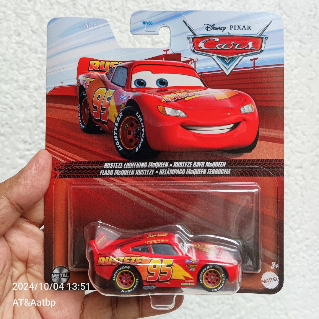Pixar Cars RUSTEZE LIGHTNING McQUEEN die-cast vehicle, Hobbies & Toys ...