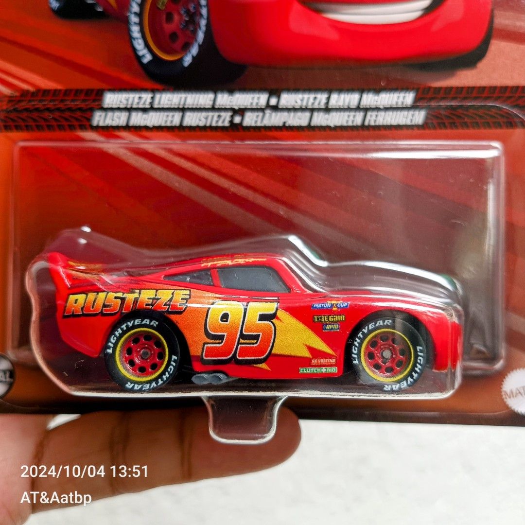 Pixar Cars RUSTEZE LIGHTNING McQUEEN die-cast vehicle, Hobbies & Toys ...