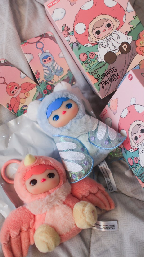 Popmart Pucky Forest Party Plush Keychain, Hobbies & Toys, Toys & Games ...