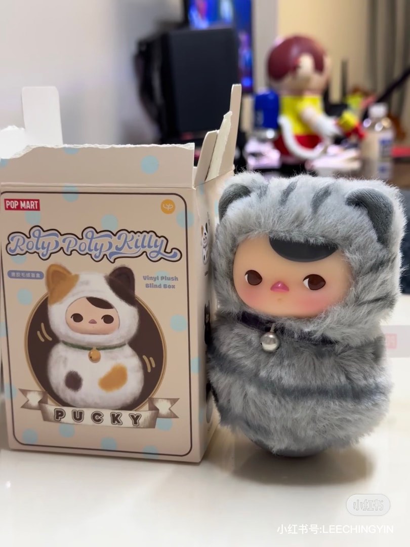 POPMART PUCKY roly poly kitty american short hair (FULL SEALED ...