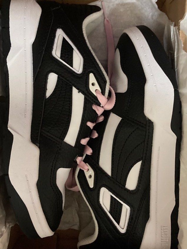 Puma Slipstream Runway Women White-Black, Women's Fashion, Footwear ...
