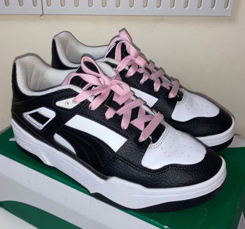 Puma Slipstream Runway Women White-Black, Women's Fashion, Footwear ...