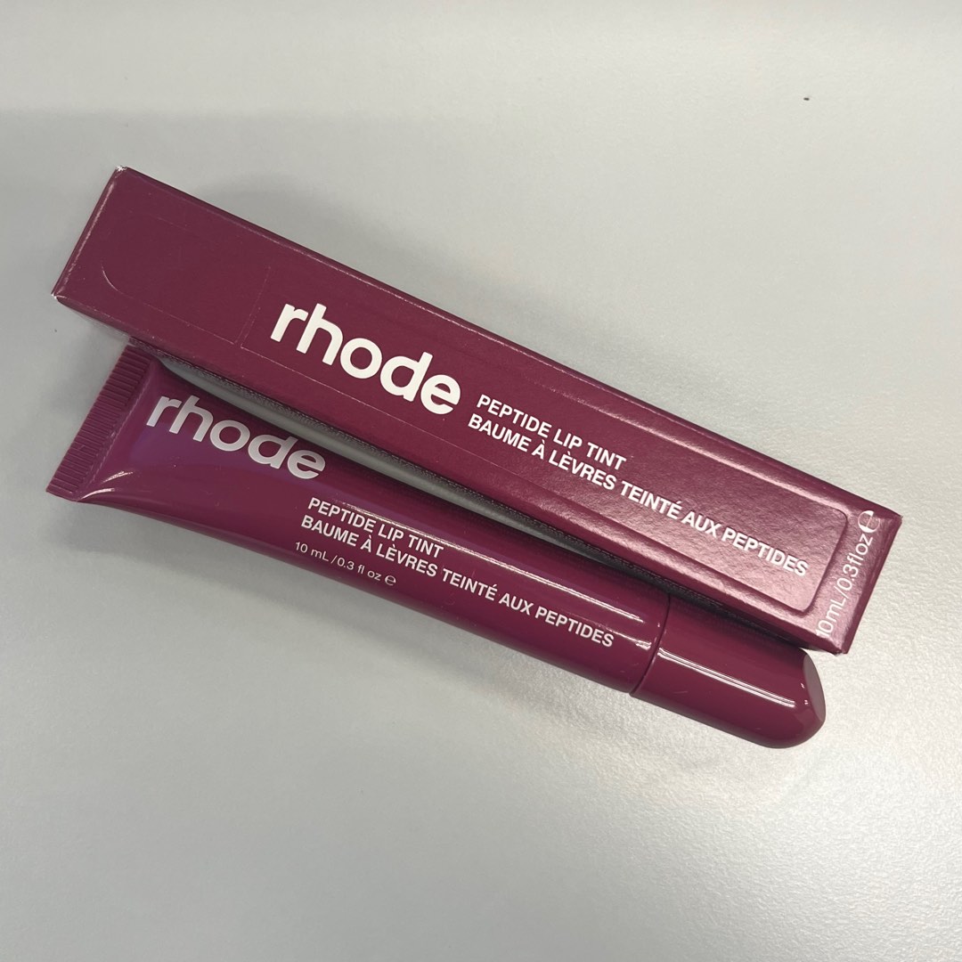 [on hand] Rhode Peptide Lip Tint - Raspberry Jelly, Beauty & Personal ...