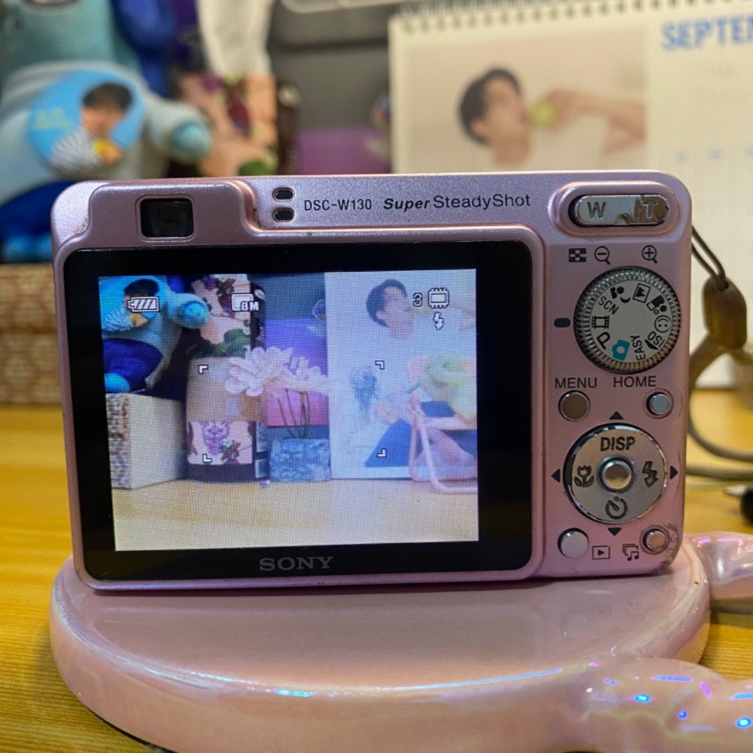 Rush! Pink Sony Cybershot Super Steadyshot DSC-W130 Digital Camera ...