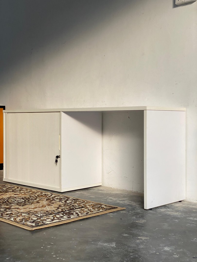 Slide Lock Storage Desk, Furniture & Home Living, Furniture, Tables ...