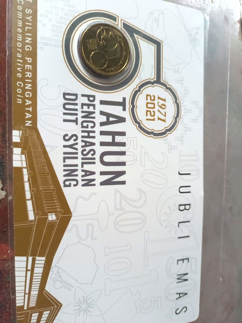 Syiling Peringatan Kilang Wang BNM Jubli Emas 1971 - 2021, Hobbies ...