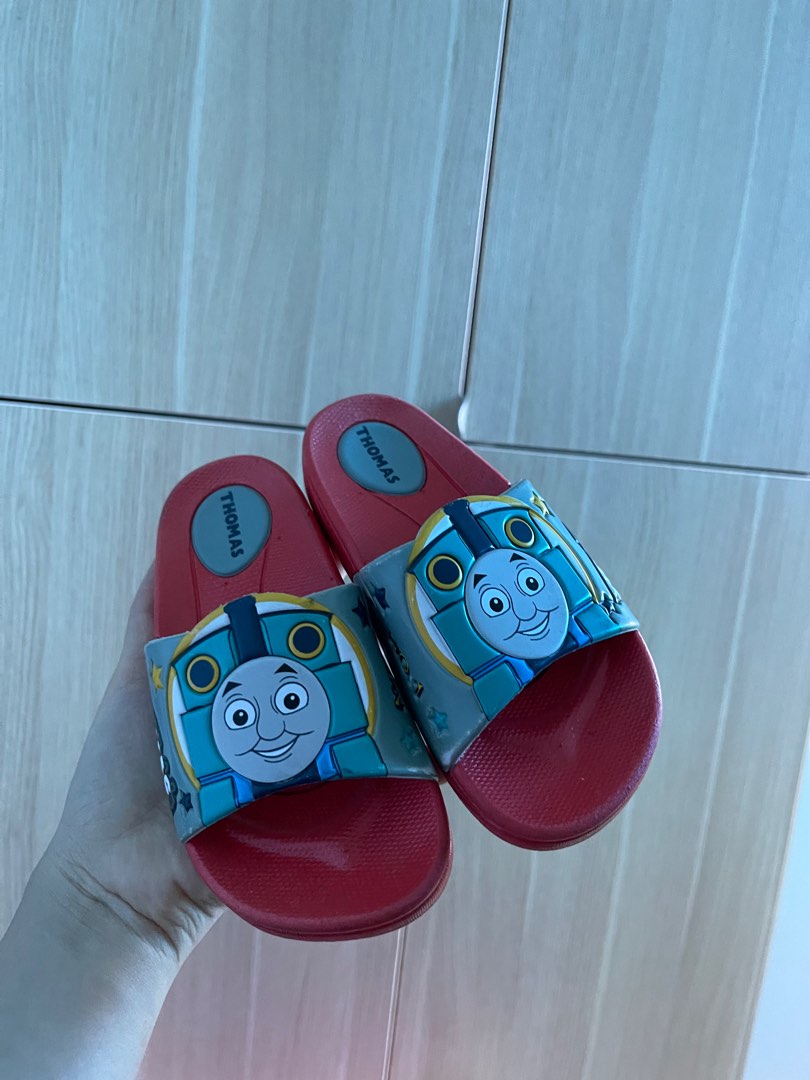Thomas & Friends kid child slipper 17cm free yellow sandle, Babies ...